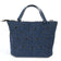 Diamond embossed denim bag