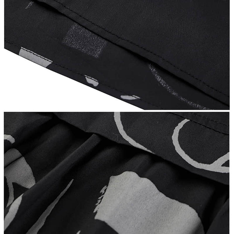 Women's new mid-length printed loose top – IFAUN